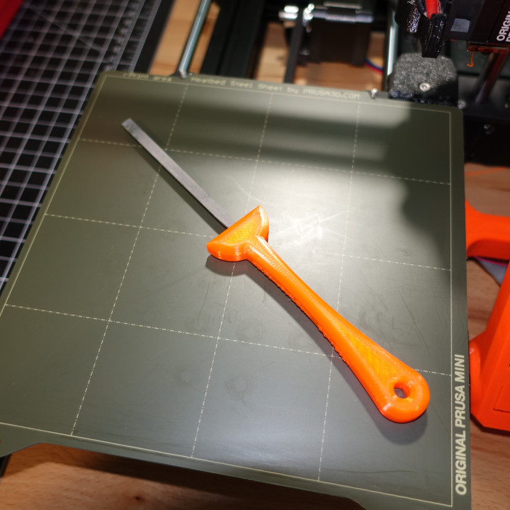 3D Printable Micro/Needle File Handle – 3 mm by Dan Ouellet