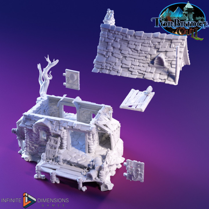 3D Printable Fishing Shack by Infinite Dimensions Games