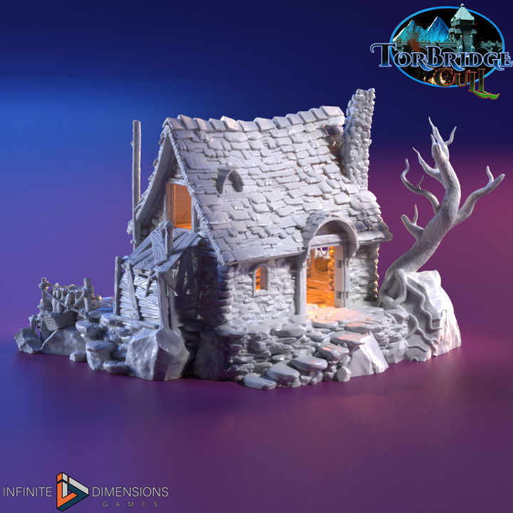 3D Printable Fishing Shack by Infinite Dimensions Games