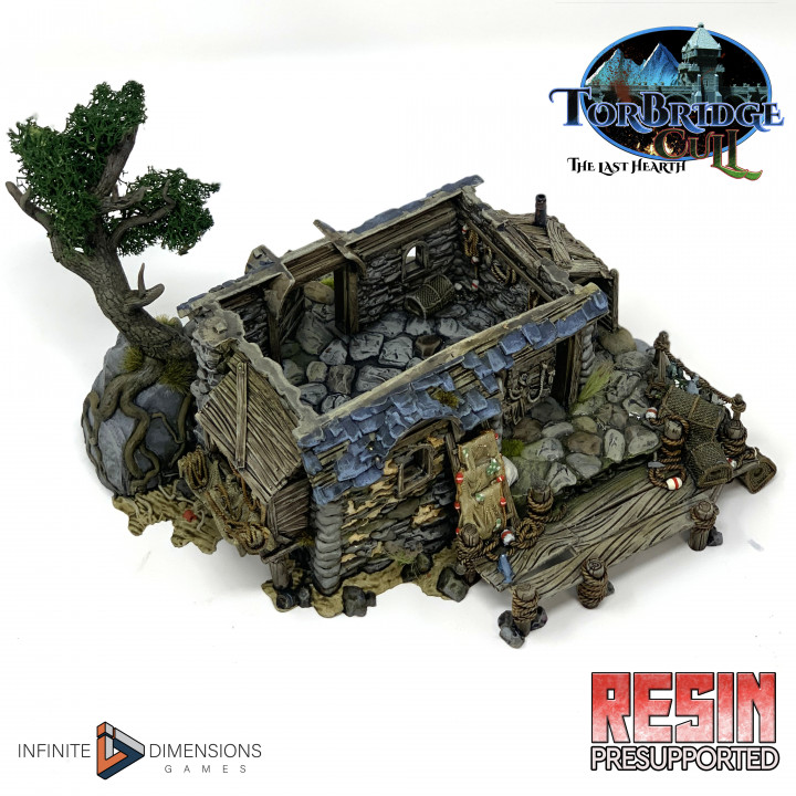 3D Printable Fishing Shack by Infinite Dimensions Games