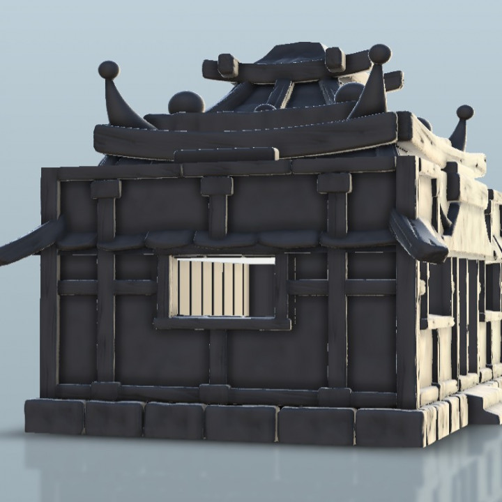 3D Printable Oriental dojo 11 - Age of Sigmar Bolt Action Flames of War ...
