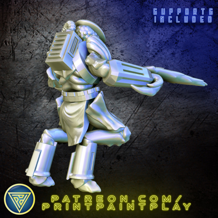 3D Printable Mollusk Alien Explorer by Print Paint Play