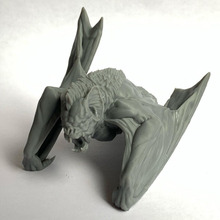 3D Printable Dire Bat - Tabletop Miniature by YKS Miniatures