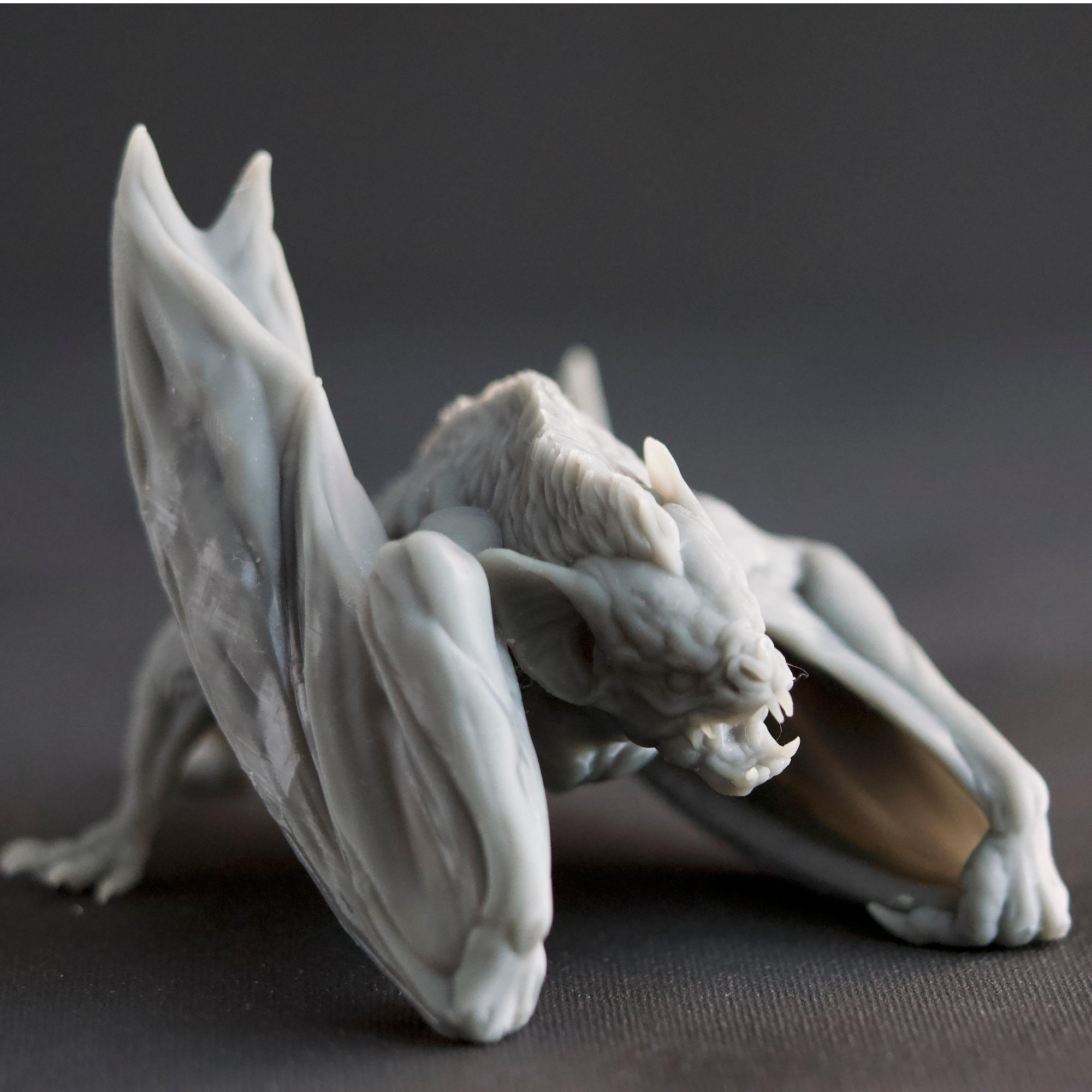 3D Printable Crawling Dire Bat - Tabletop Miniature (Pre-Supported) by ...