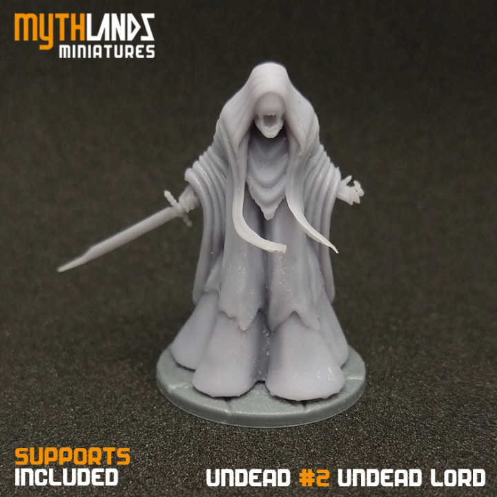 3D Printable Undead Lord by Mythlands Miniatures