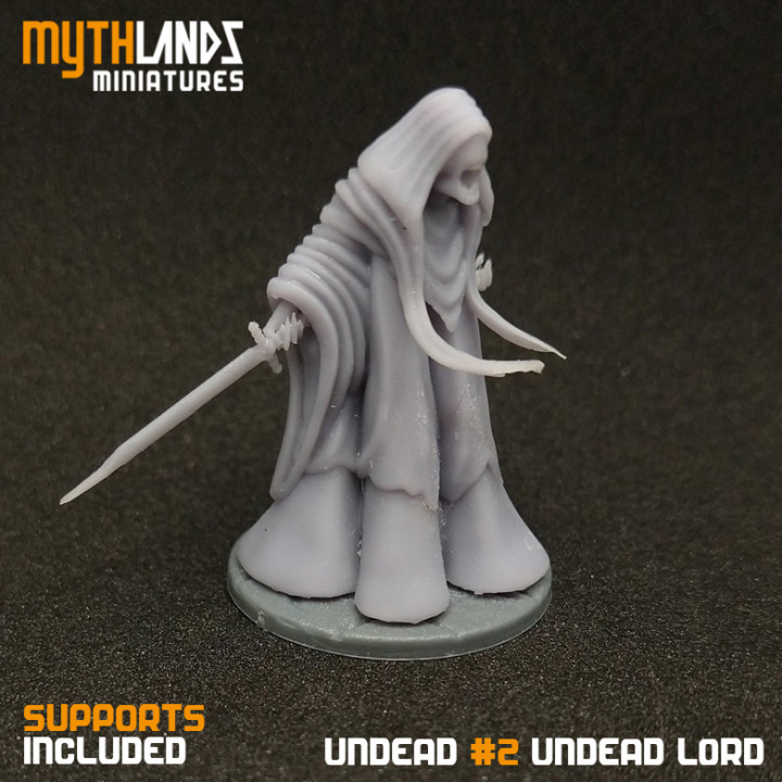 3D Printable Undead Lord by Mythlands Miniatures