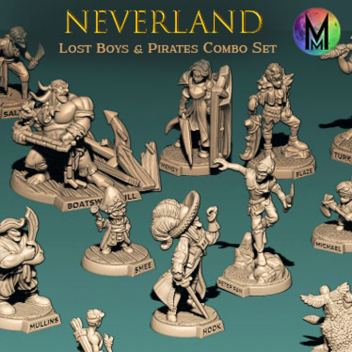 3D Printable Neverland Complete Set by Moonlight Minis- Christine Van ...