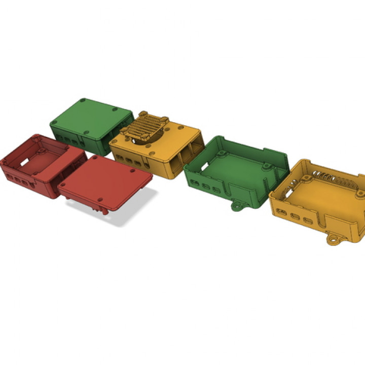 3D Printable Raspberry Pi 4 case by alwin rodewijk