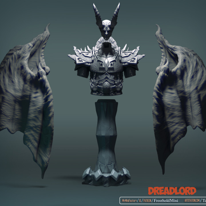 3D Printable Dreadlord by FrostholdMini