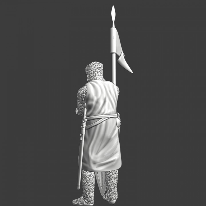 3D Printable Medieval Teutonic Crusader resting by Northern Crusades ...