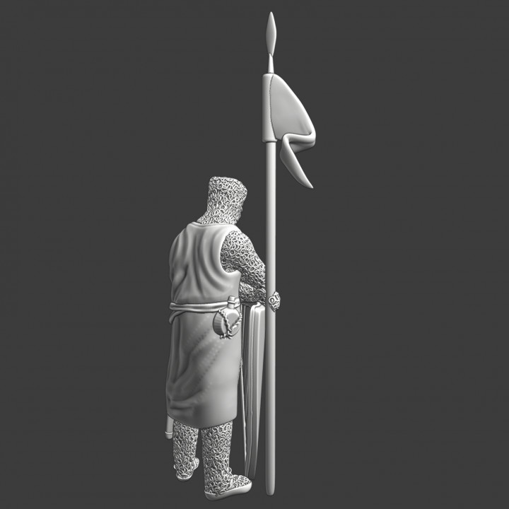 3D Printable Medieval Teutonic Crusader resting by Northern Crusades ...