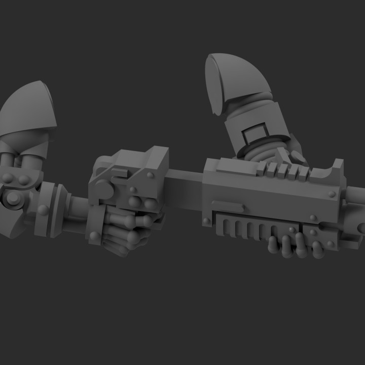 3D Printable Super Space Soldier - Bionic Bolter Arm Sets (5 pairs) by ...