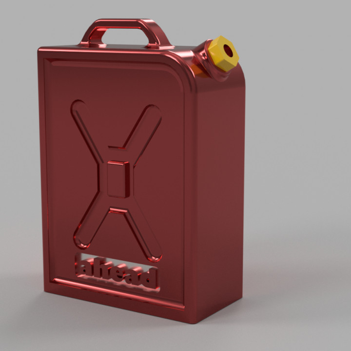 3D Printable Fuel Can Tall by Ian Jim