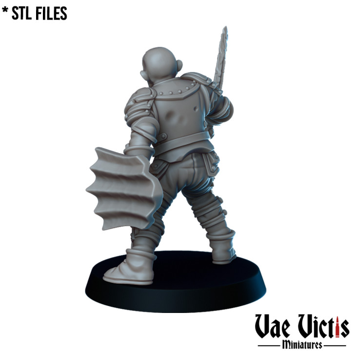 3D Printable Undead Guard #01 [PRE-SUPPORTED] by Vae Victis Miniatures