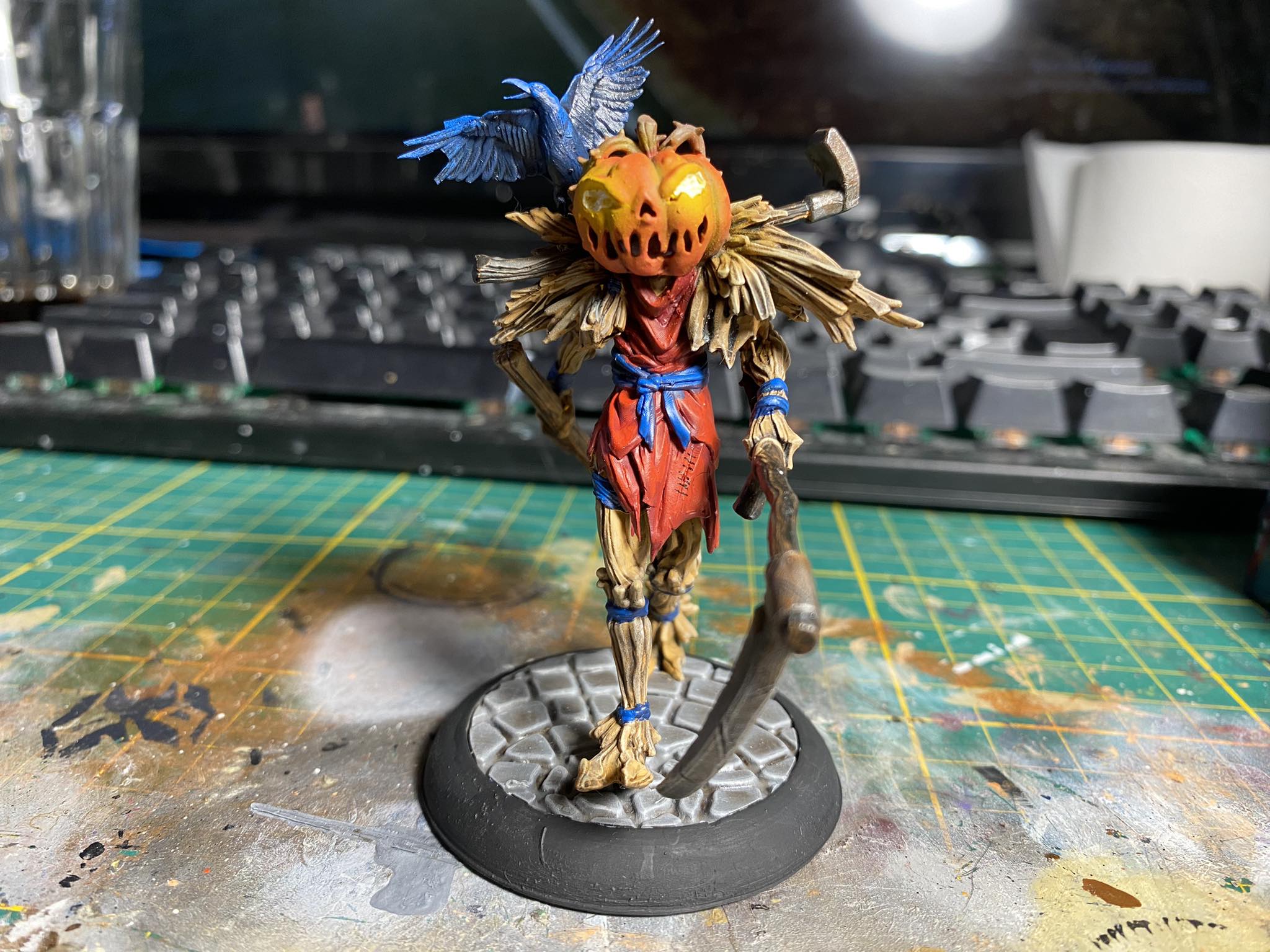3D Printable Scarecrow Gary 32mm pre-supported by White Werewolf Tavern