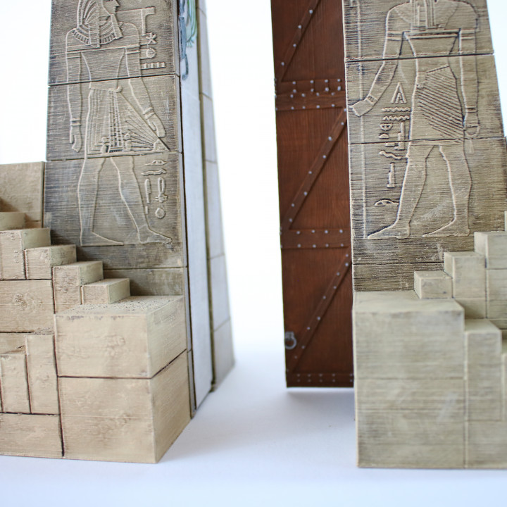 3D Printable Egyptian Themed Gate by The Sands of War