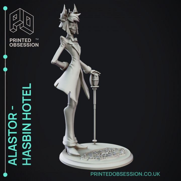 3D Printable Alastor - Hasbin Hotel - Fanart - 16cm model by Printed ...