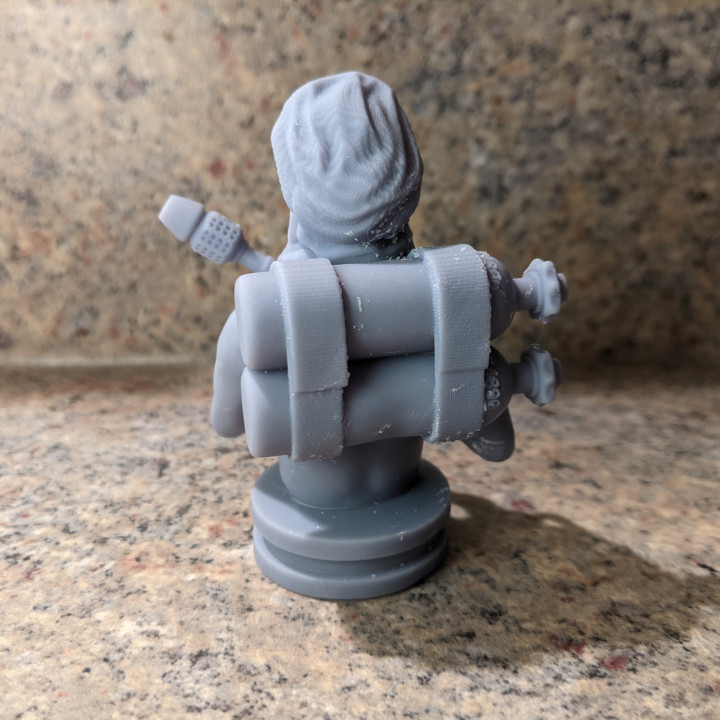 3D Printable A Human Pyromancer 'Pete Heat' by The Kaboobles Project