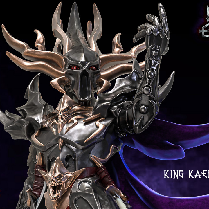 3D Printable King Kaelith by Heroes Infinite