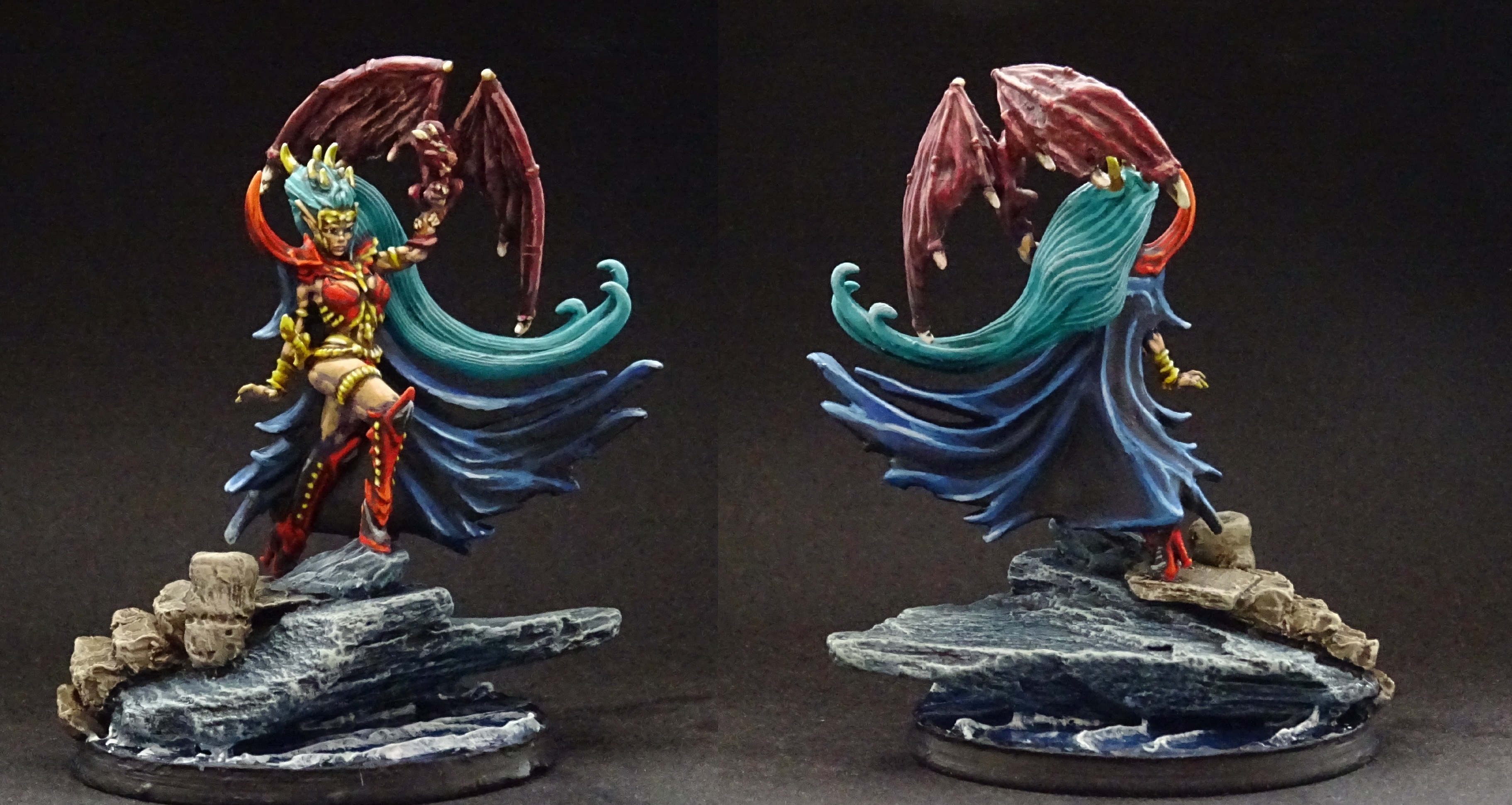 3D Printable Lady Darkryss by Heroes Infinite