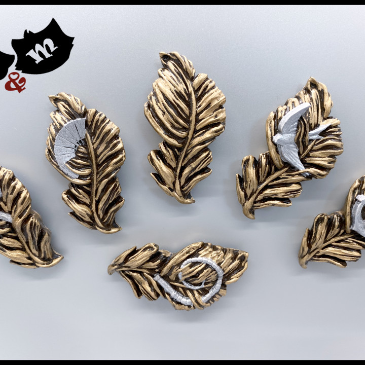 3D Print of Feather Tokens by salmoltisanti