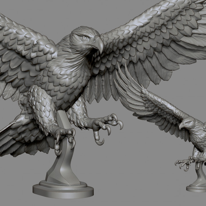 3D Printable Eagle Golden by Art of V