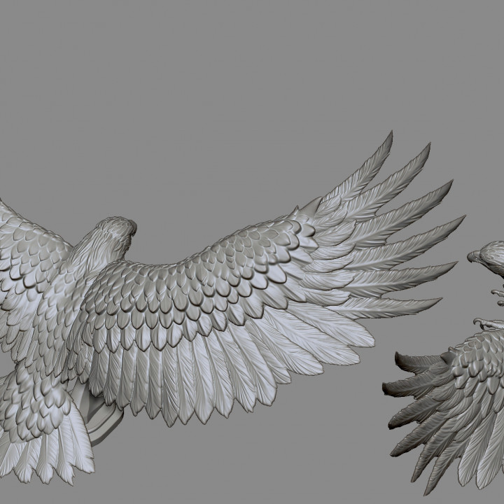 3D Printable Eagle Golden by Art of V