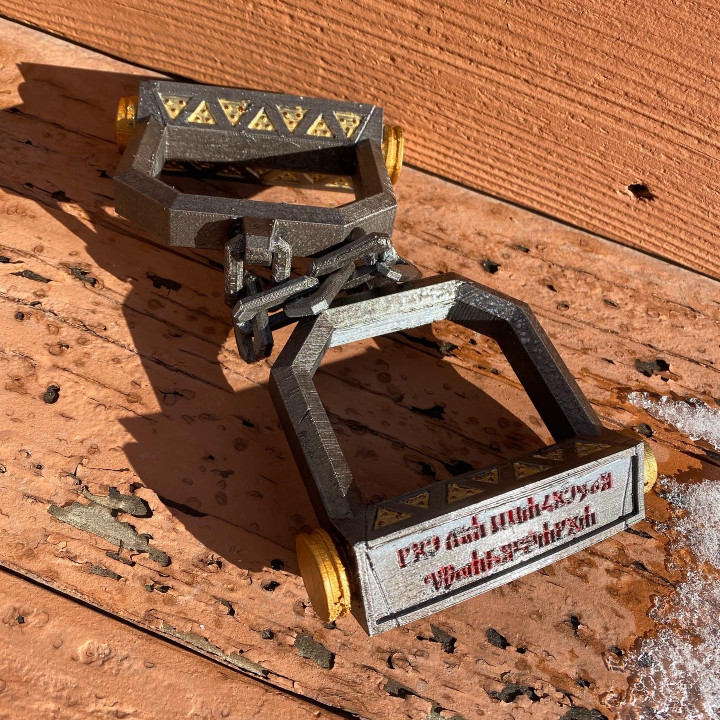 3D Print of Magic Confinement Manacles by Hollowknight Creations