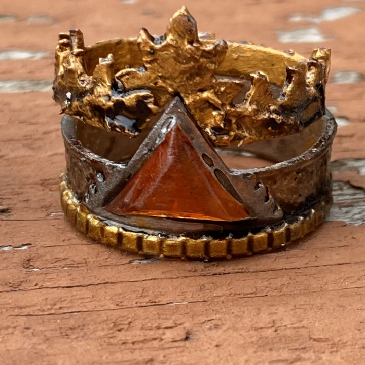 3D Print of Ring of Elemental Command - Fire by Hollowknight Creations