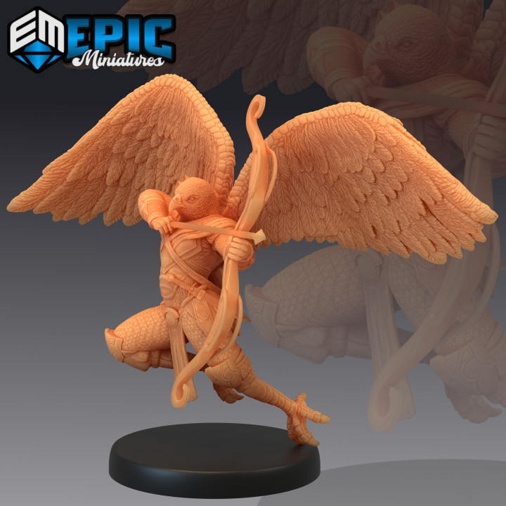 3D Printable Bird Folk Falcon Set / Flying Birdfolk Race / Classic ...