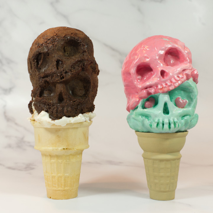 3D Printable I Scream Cone by Tanya Wiesner