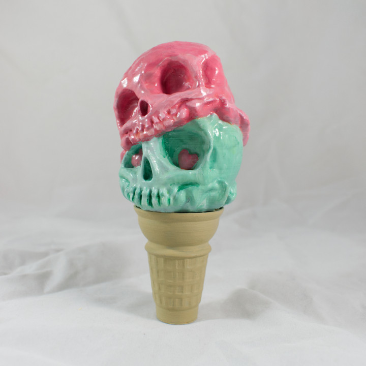 3D Printable I Scream Cone by Tanya Wiesner