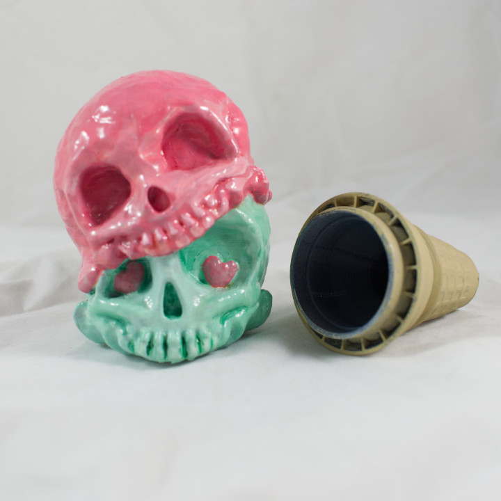 3D Printable I Scream Cone by Tanya Wiesner