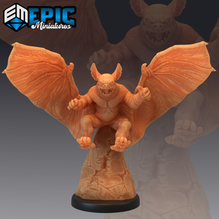 3D Printable Homunculus Attacking / Artificial Bat Creature / Manmade ...