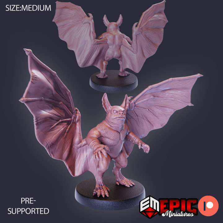 3D Printable Homunculus Set / Artificial Bat Creature / Manmade ...