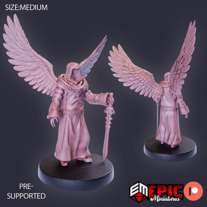 3D Printable Warrior Angel / Lower Celestial / Heavenly Soldier by Epic ...