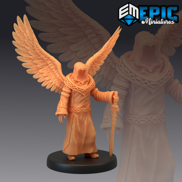 3D Printable Warrior Angel / Lower Celestial / Heavenly Soldier by Epic ...