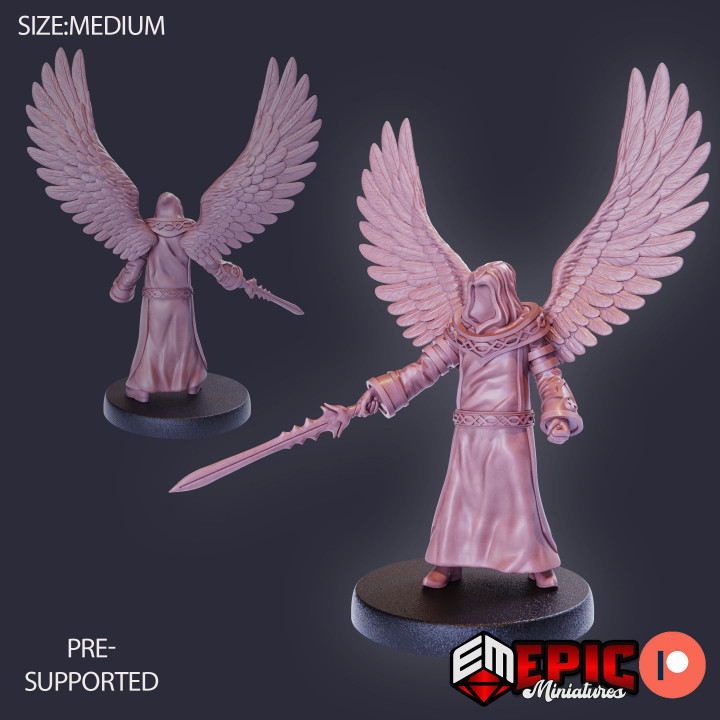 3D Printable Warrior Angel Set / Lower Celestial / Heavenly Soldier by ...