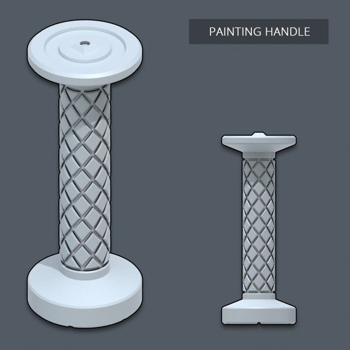 3D Printable Painting Handle - Trains & Rails World - STL files for 3D ...