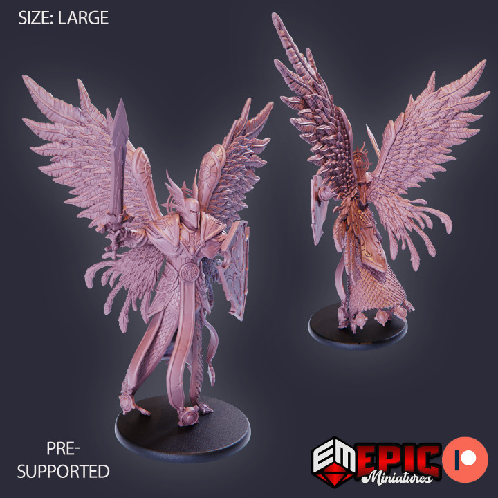 3D Printable Archangel Sword & Shield / High Angel Soldier / Heavenly ...