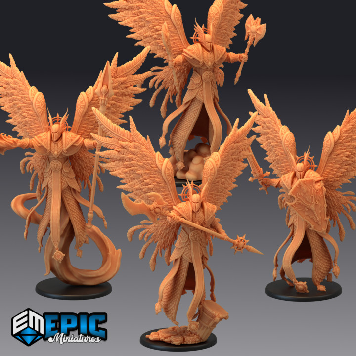 3D Printable Archangel Set / High Angel Soldier / Heavenly Paragon ...