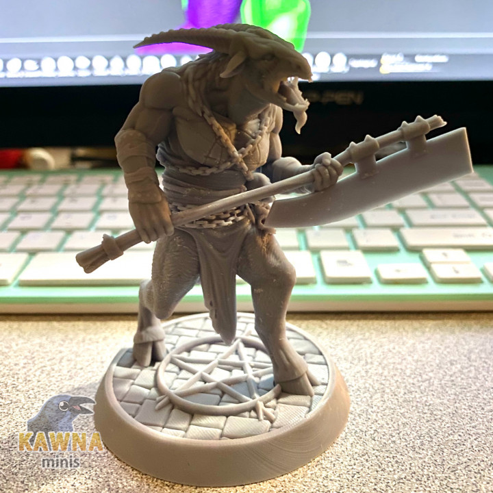 3D Printable Demonic Goatman by Kawna Minis
