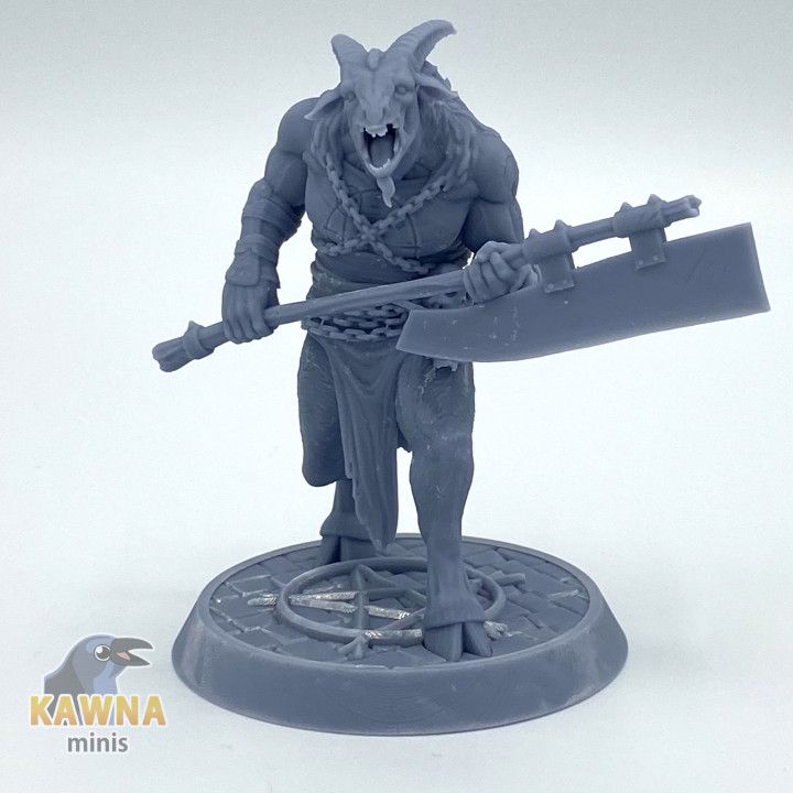 3D Printable Demonic Goatman by Kawna Minis