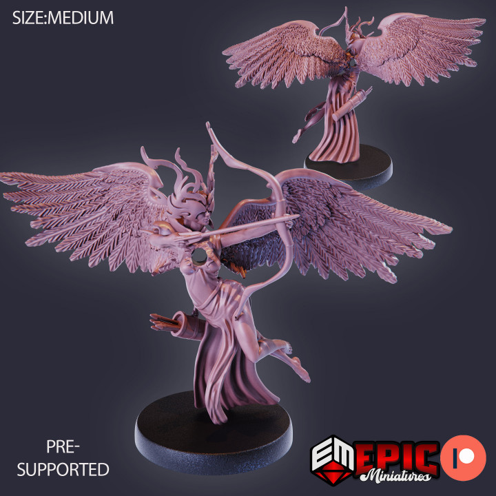 3D Printable Heartless Angel Archer / Emotionless Celestial / Heavenly ...