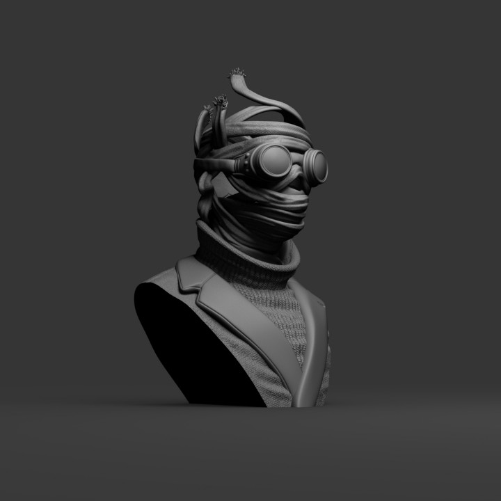 3D Printable Invisible man - single and multimaterial version by Wekster