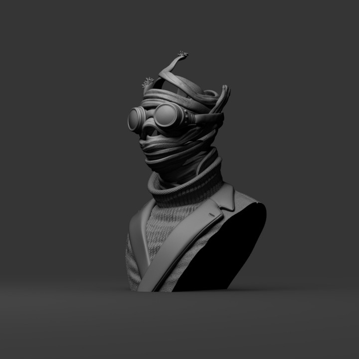 3D Printable Invisible man - single and multimaterial version by Wekster