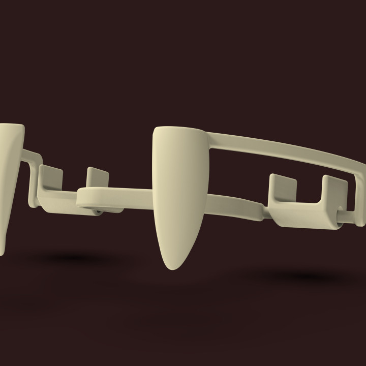 3D Printable VAMPIRE CANINE FOR HALLOWEEN - NOSFERATU- FANGS by Karim