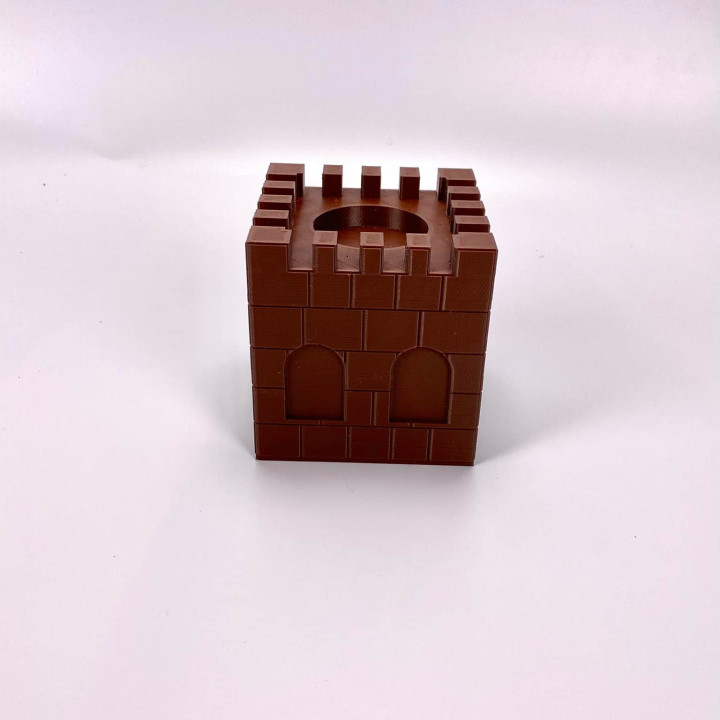 3D Printable Super Mario Amiibo Castle by Chris Bobo