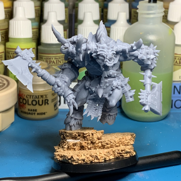 3D Print of Minotaur Lord 1 by BW-Minis