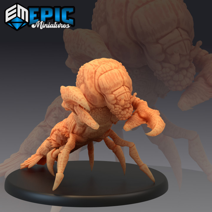 3D Printable Lobster Folk Attacking / Humanoid Sea Creature ...